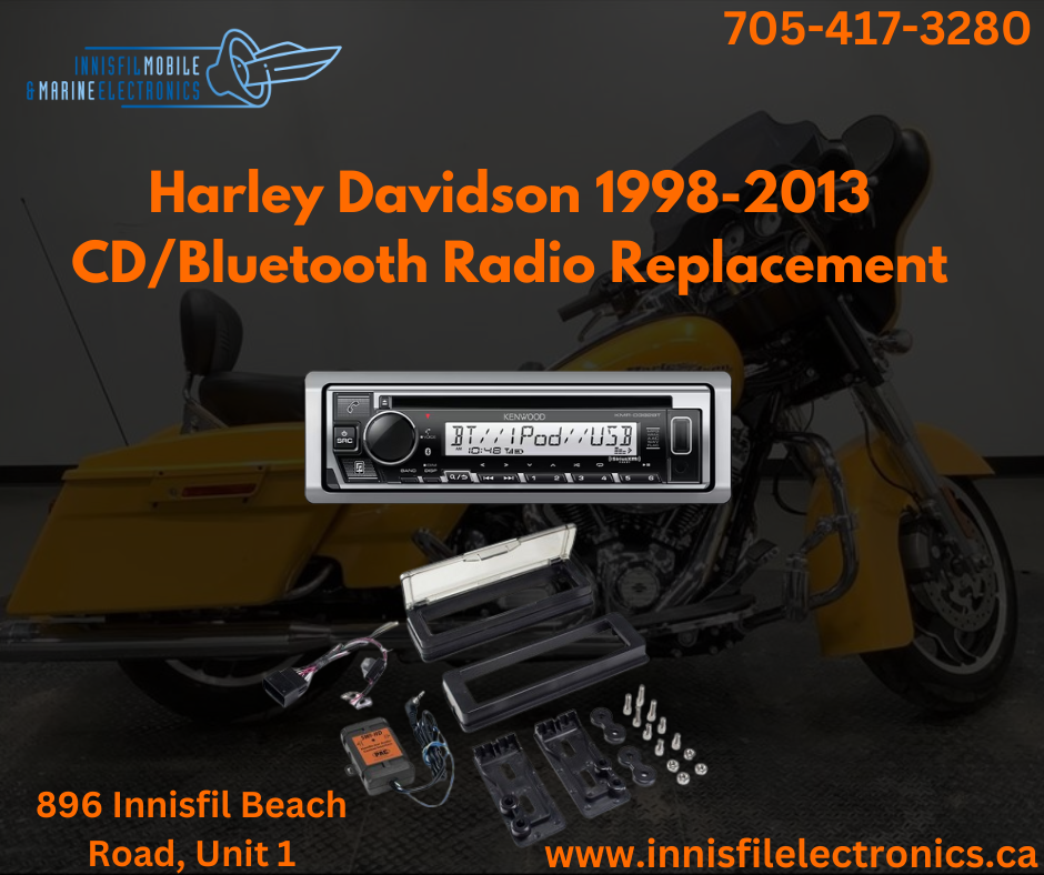 Harley-Davidson CD/Bluetooth Radio Replacement Package 1998-2013 ...