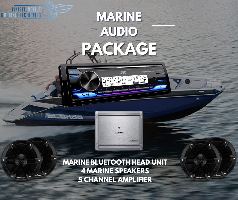 4 Speaker Marine Audio Upgrade With Amplifier – Innisfil Mobile ...